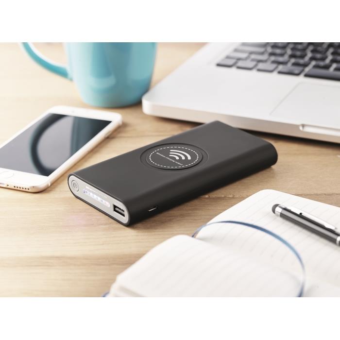 Wireless power bank Type C VIGOR črna (BCK) Univerzalna - grafikaplus.si